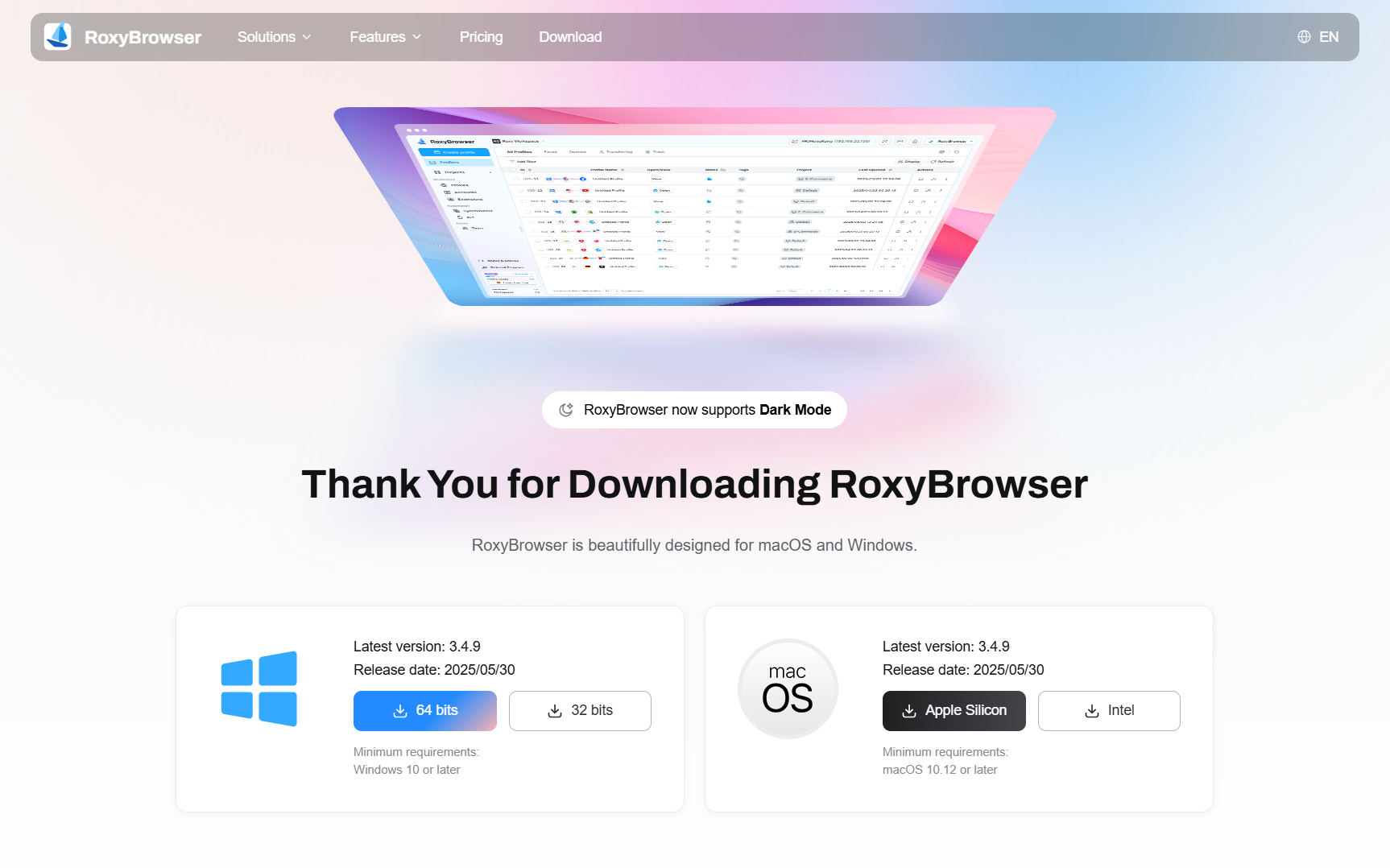 Software Installation & System Requirements